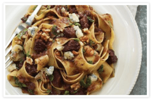 Braised Beef with Pappardelle and Blue Cheese|Bosa Foods